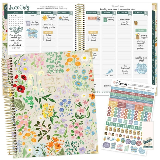 bloom daily planners 2025-26 Academic Planner, Vision Planner, Hard ...