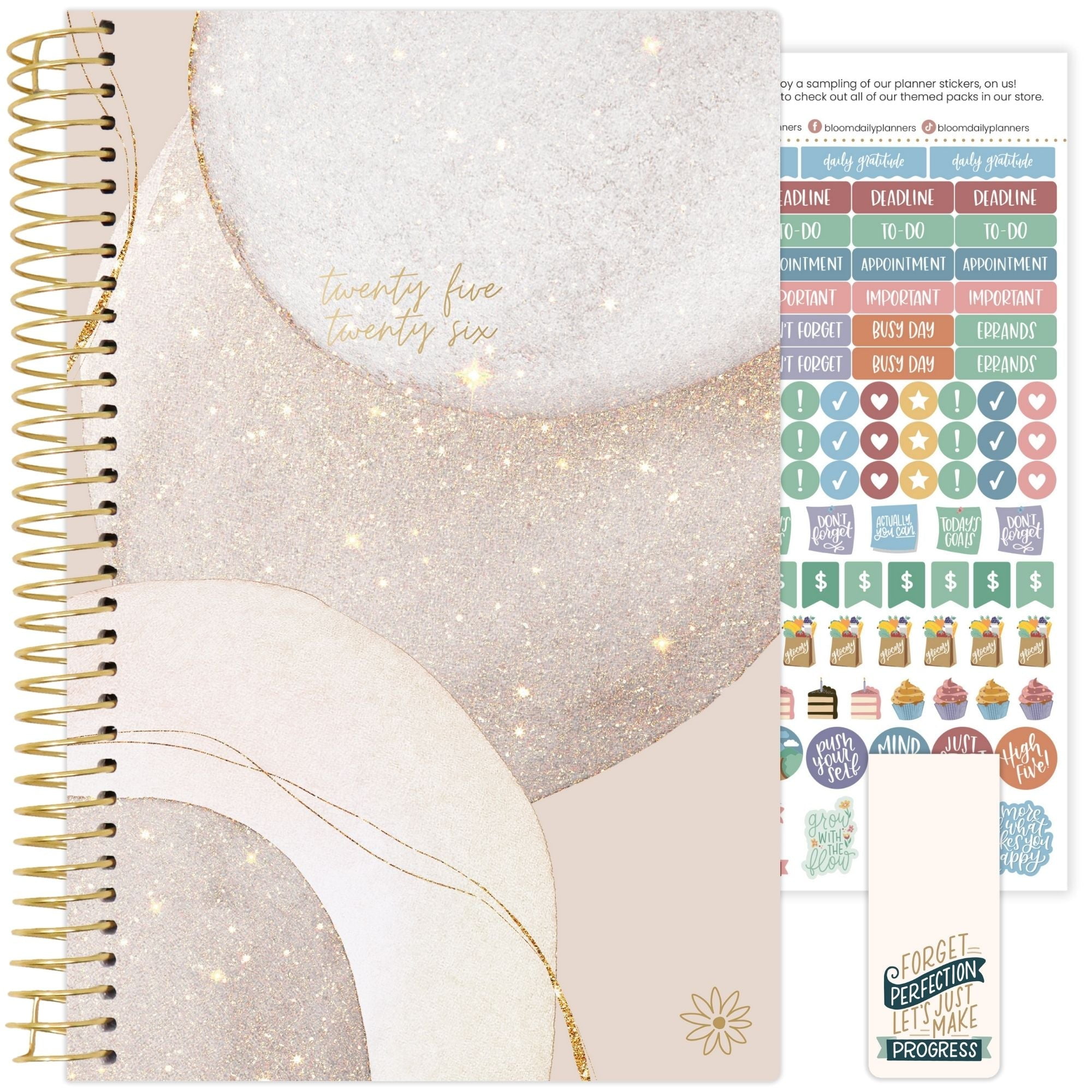 bloom daily planners 2025-26 Academic Planner, Soft Cover, 5.5" x 8.25 ...