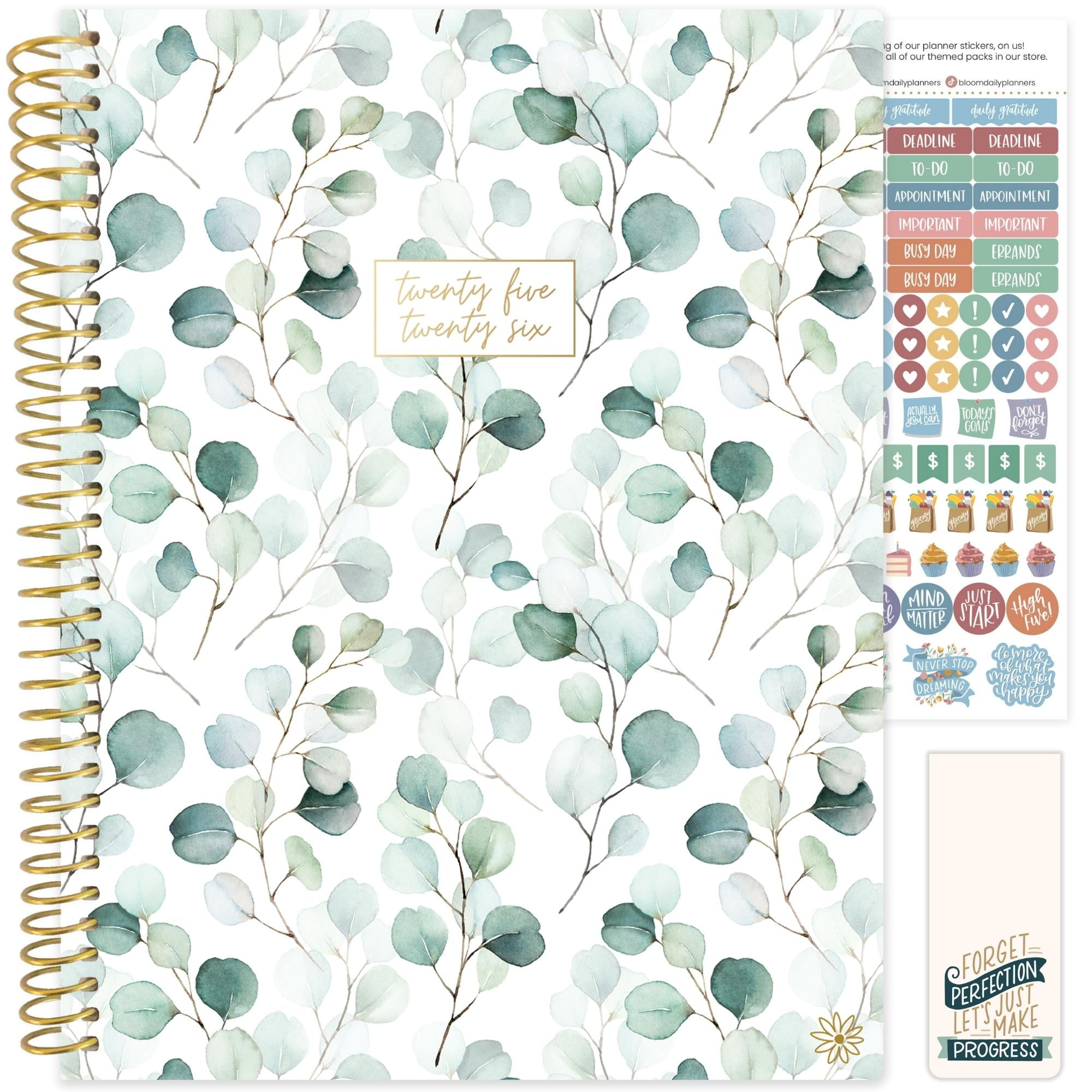 bloom daily planners 2025-26 Soft Cover Planner, 8.5" x 11", Boho ...
