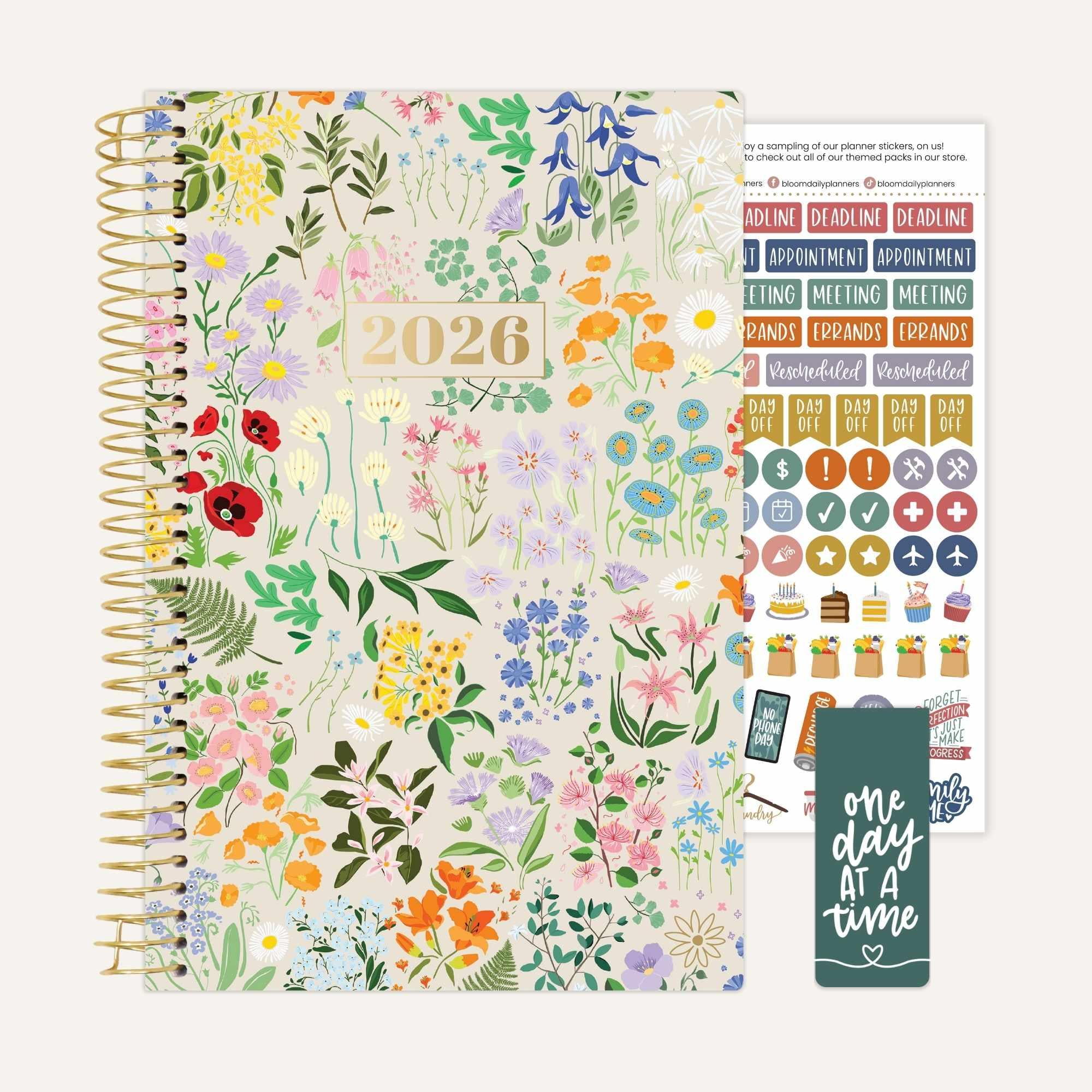 bloom daily planners 2026 Weekly & Monthly Planner, 5.5" x 8.25 ...