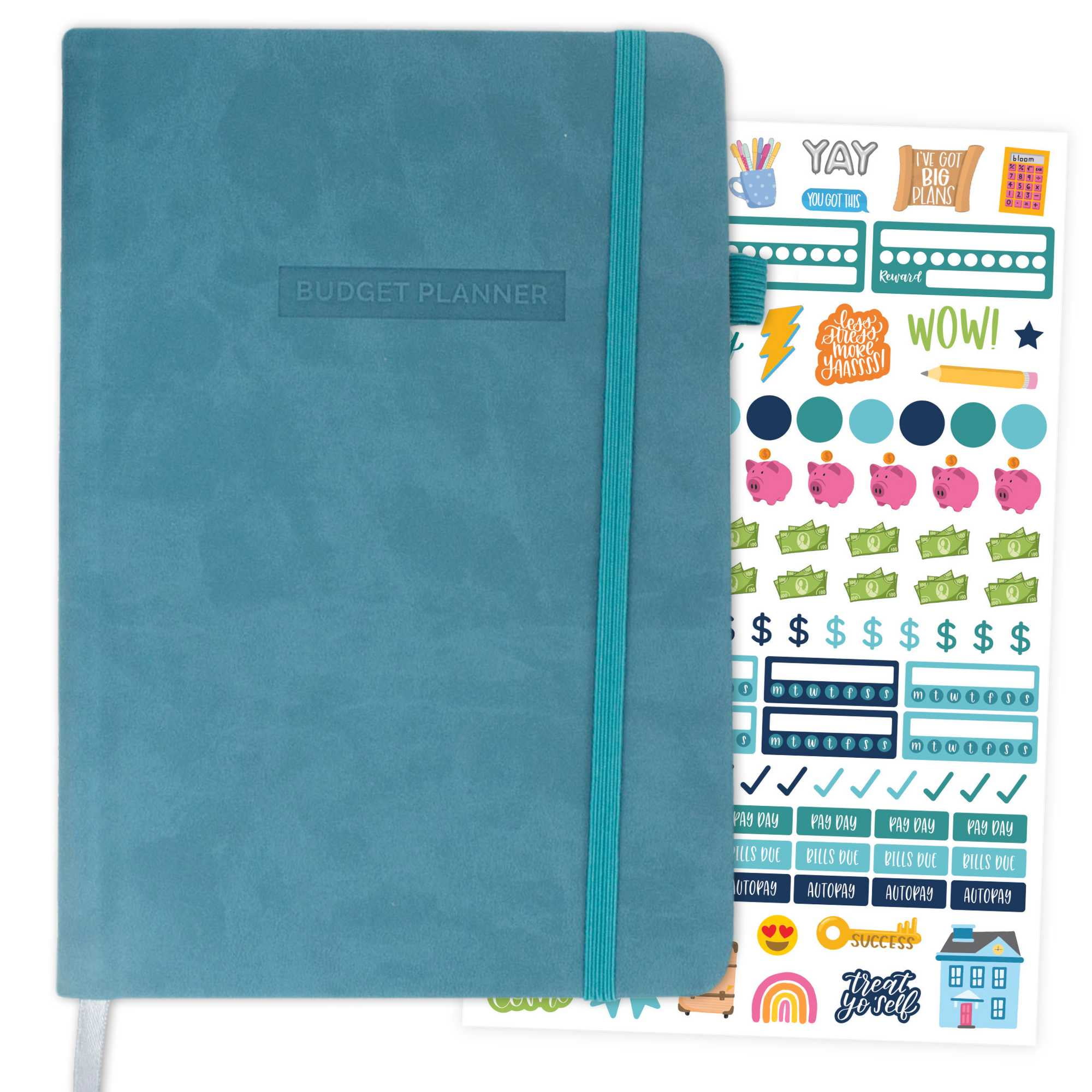 Budget Planner, Teal - Walmart.com