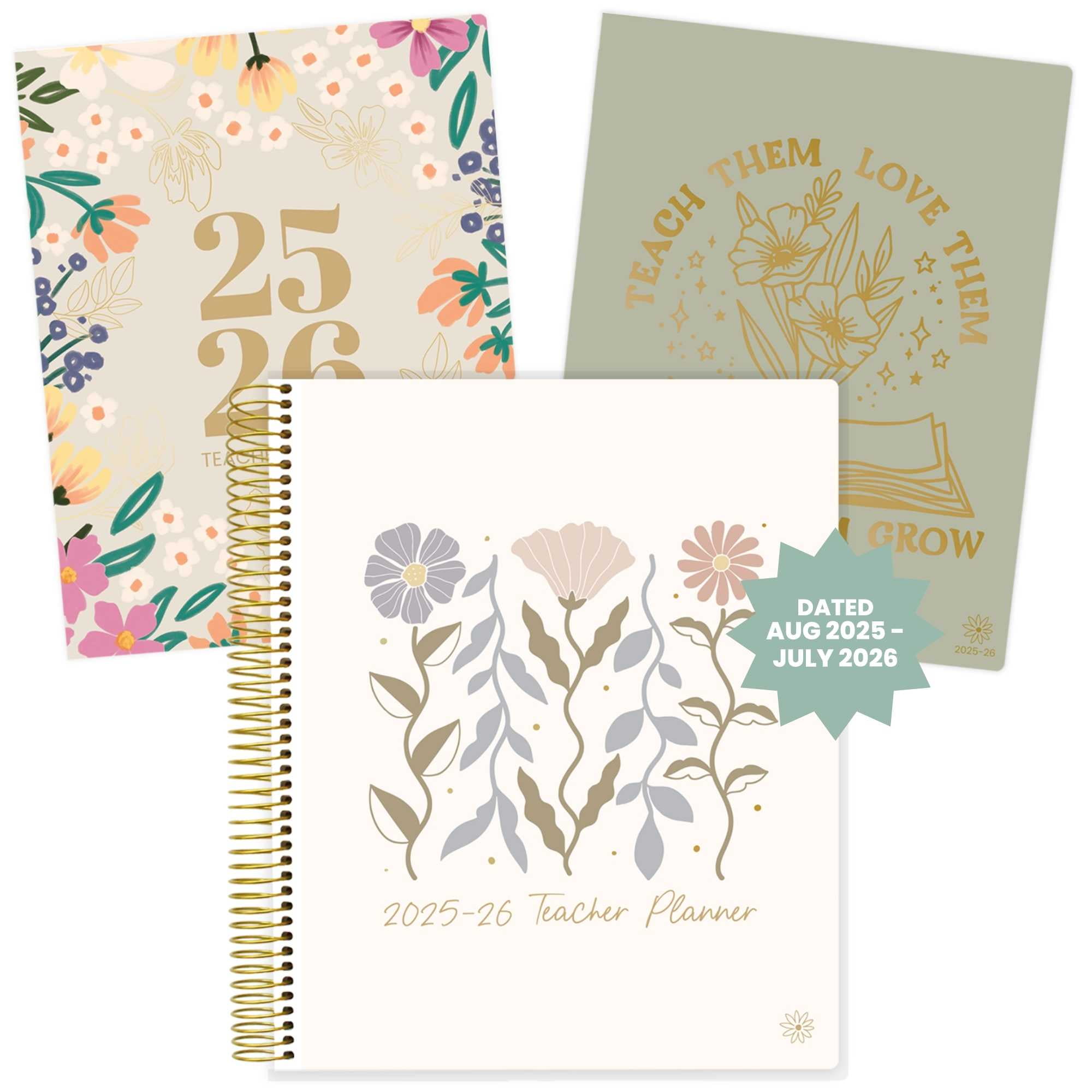 bloom daily planners DATED 2025-26 Teacher Planner & Calendar ...