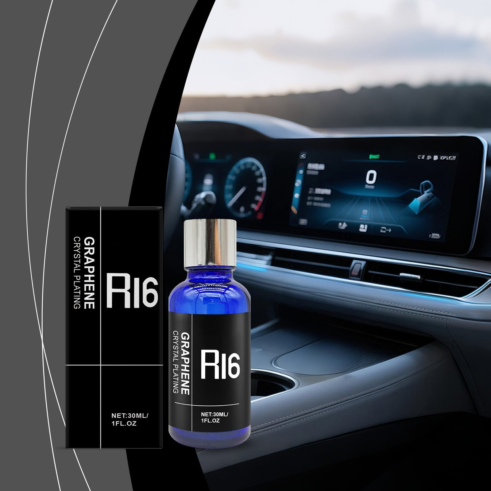 blue 30Ml Car Interior Plastic Coating Protectant With Advanced Formula ...