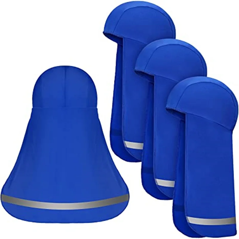 blue Cycling Sun Shade Cap Men Cooling Sports Long Tail Hat Summer UV ...