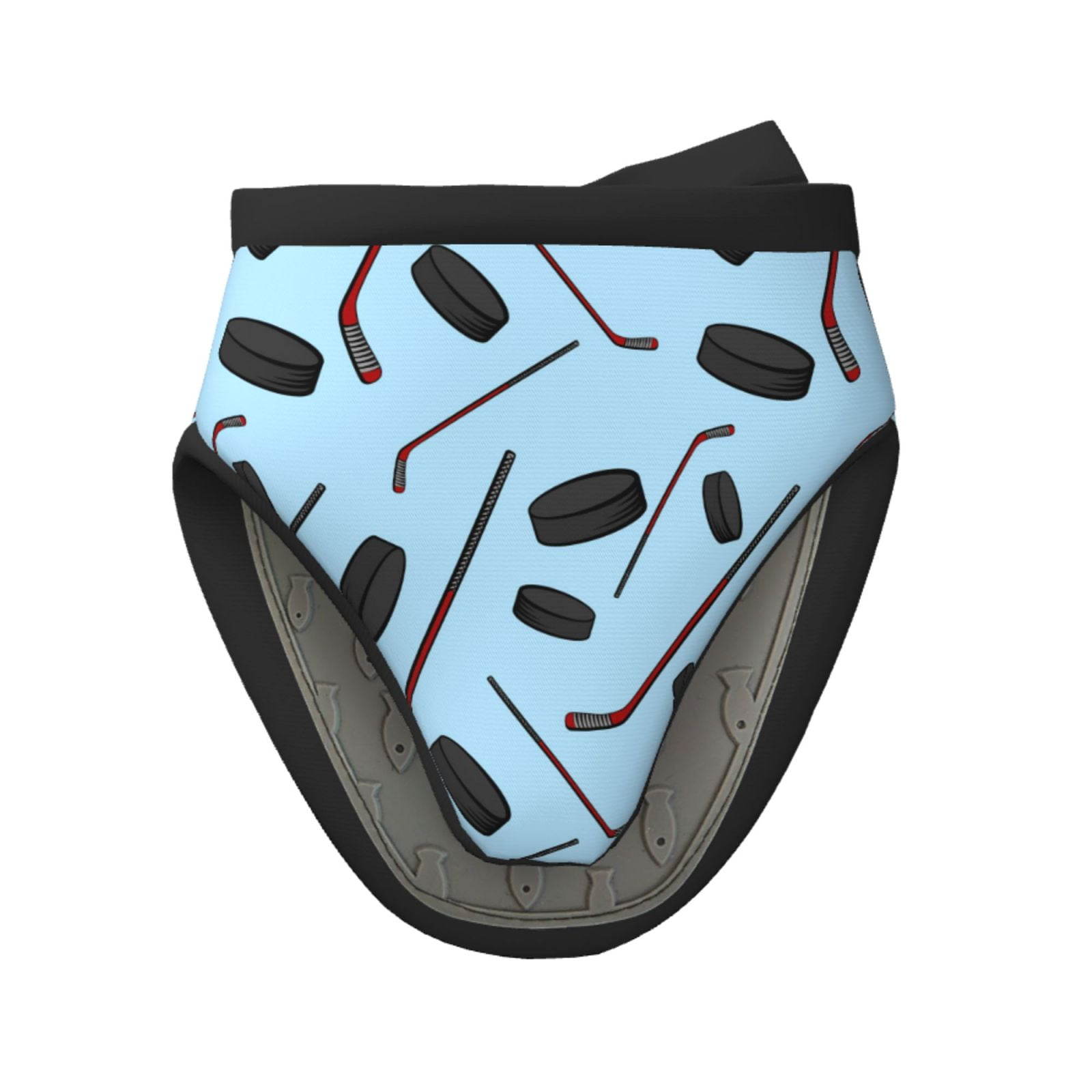 blue Hockey sticks pucks cute Oven Mitts Heat Resistant, Soft Lining ...