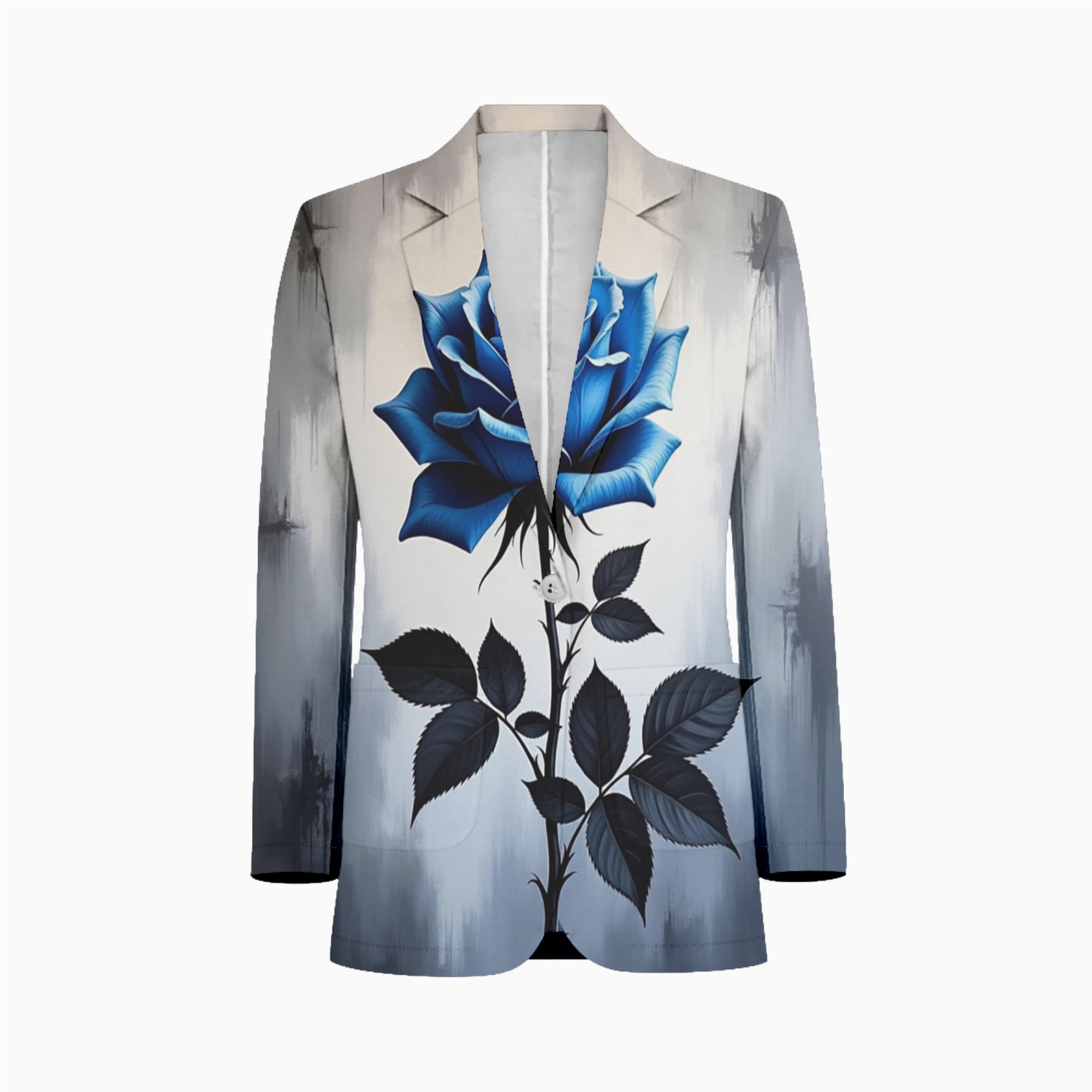 blue Rose Romantic Customized Men's Suits full man Shawl Collar ...