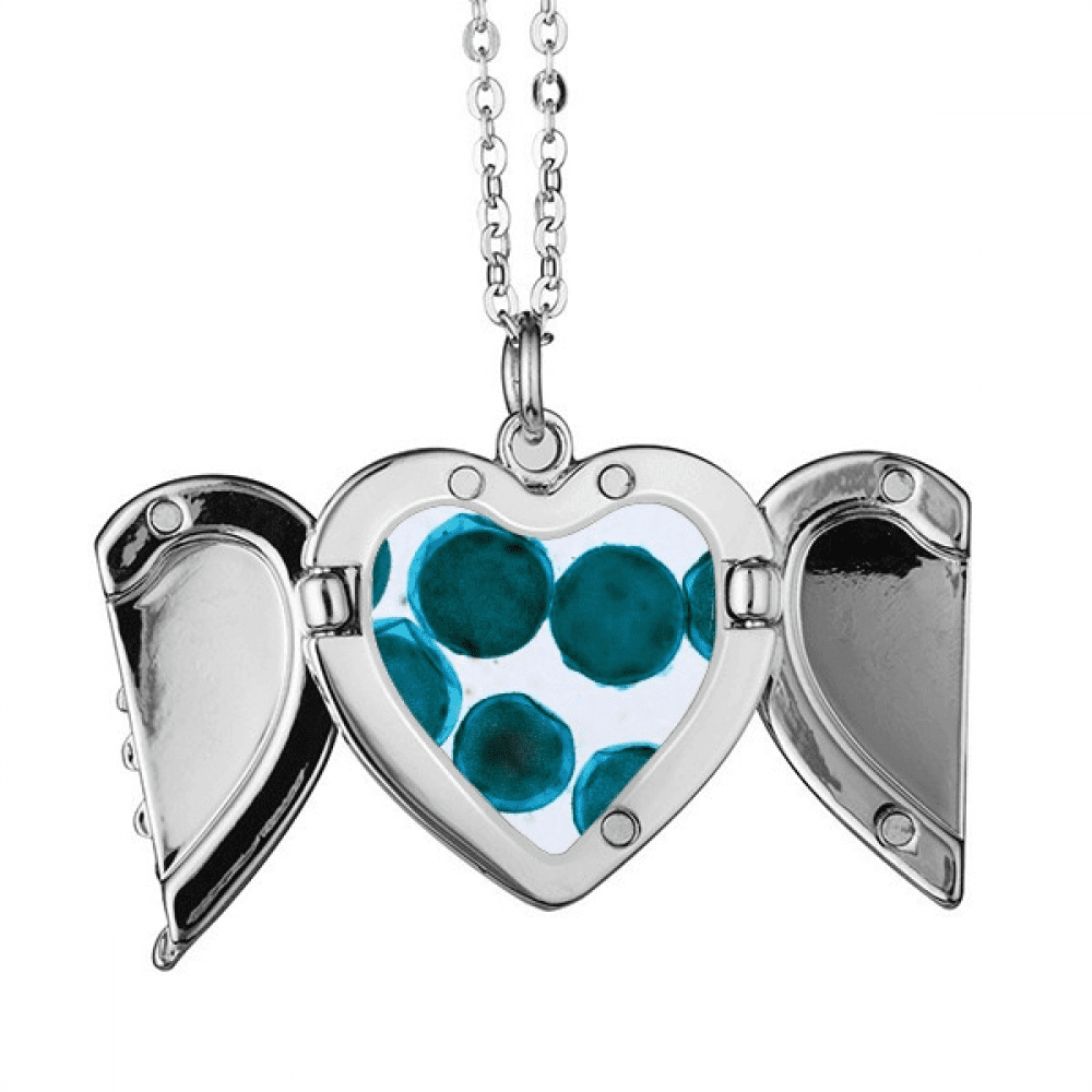 blue creature cell picture pattern angel wings necklpendant fashion ...