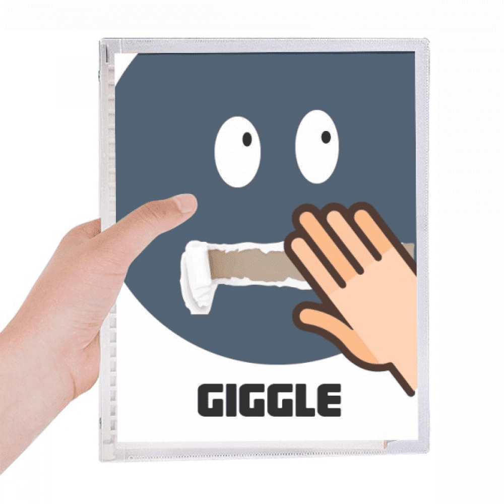 blue emotion giggle hand cover notebook loose diary refillable journal ...