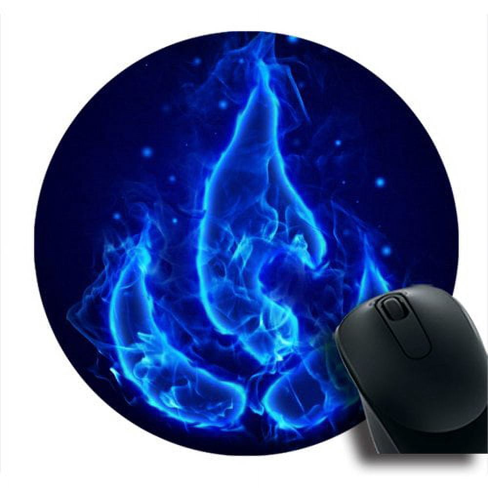 blue fire Round Mouse pads Gaming Mouse Pad 7.87x7.87 inches - Walmart.com