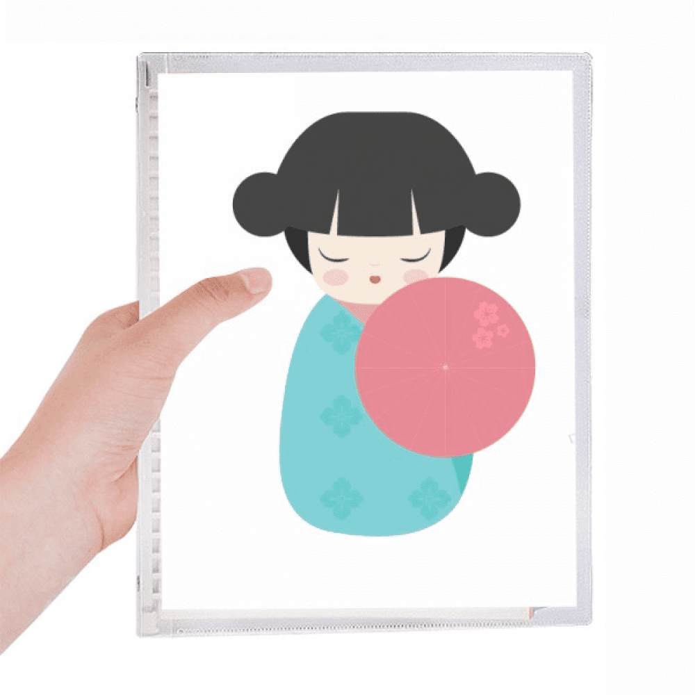 blue kimono japan doll notebook loose diary refillable journal statiry ...