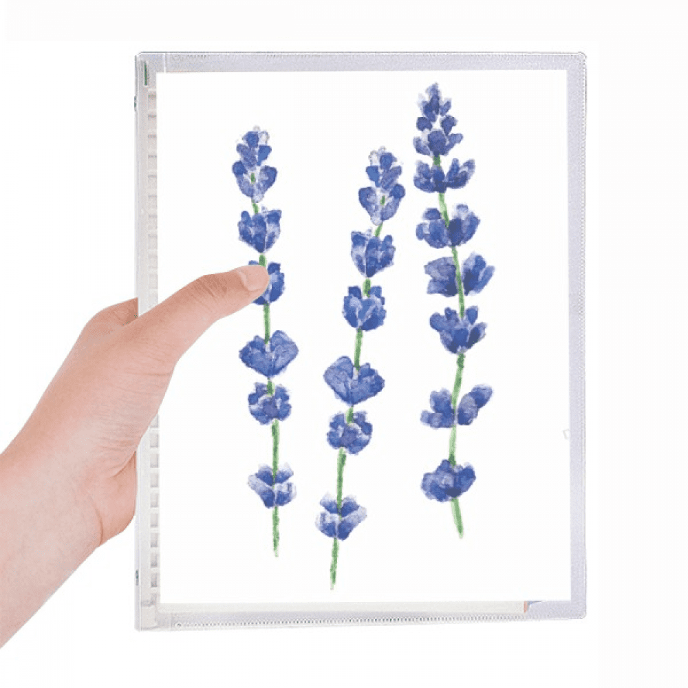 blue lavender flower notebook loose diary refillable journal statiry ...