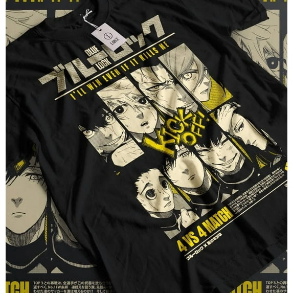 blue lock Team New T-shirt,Yoichi Isagi,Meguru Bachira,Kunigami,Rin I ...