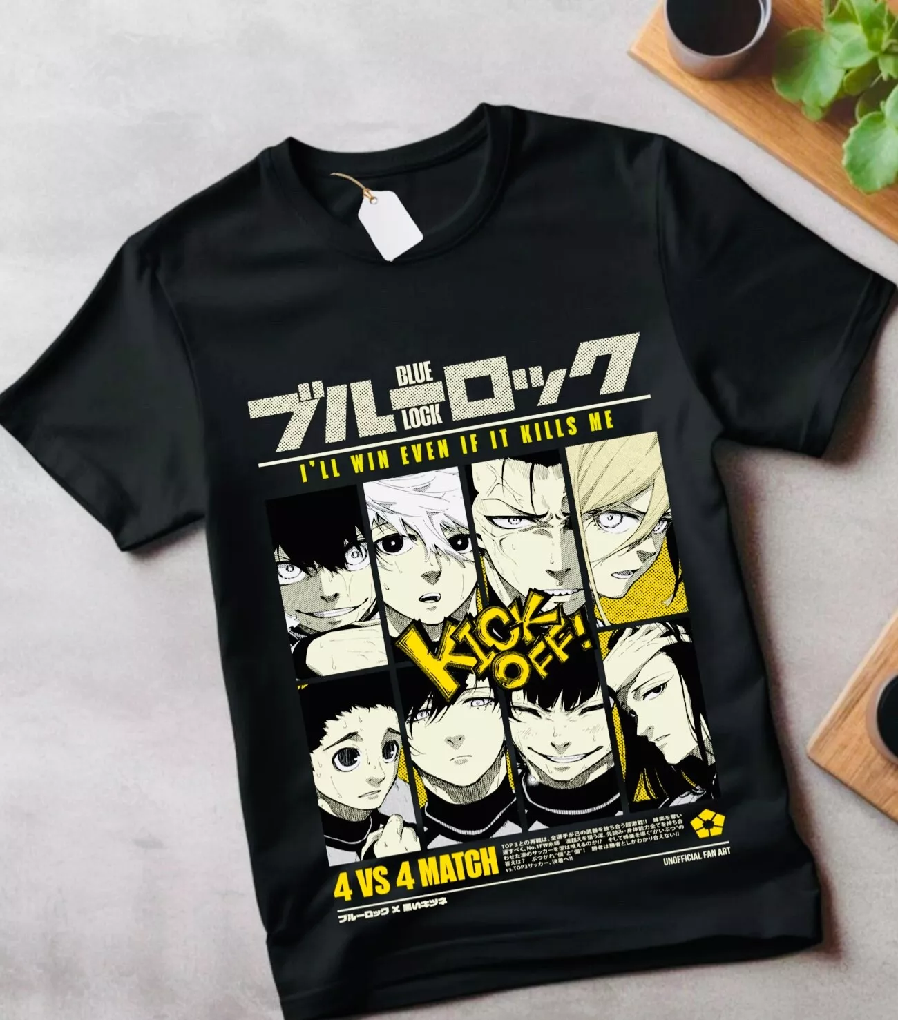 blue lock Team T-shirt Yoichi Isagi Meguru Bachira Kunigami Rin Anime ...