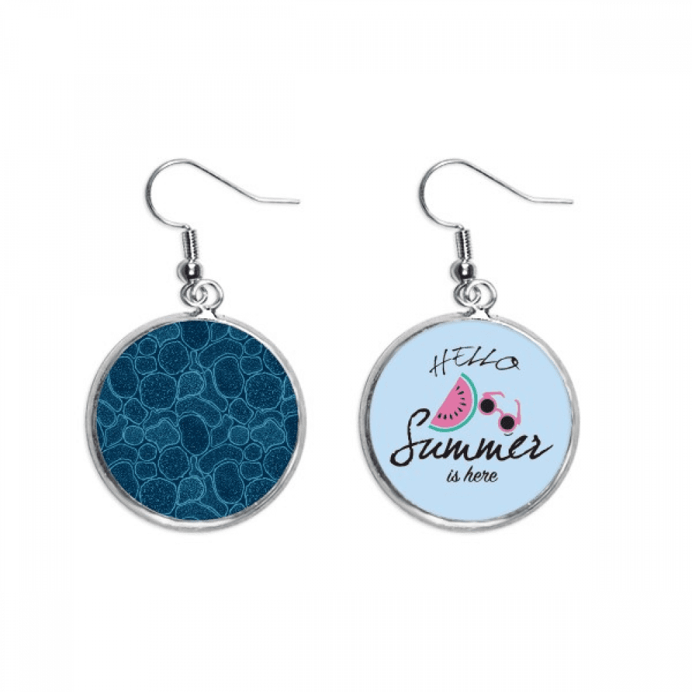 blue microscope cells structure illustration earring drop summer ...
