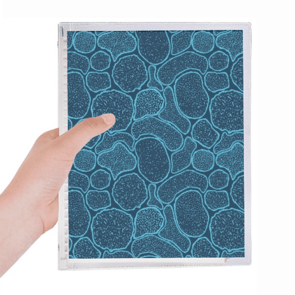 blue microscope cells structure illustration notebook loose diary ...