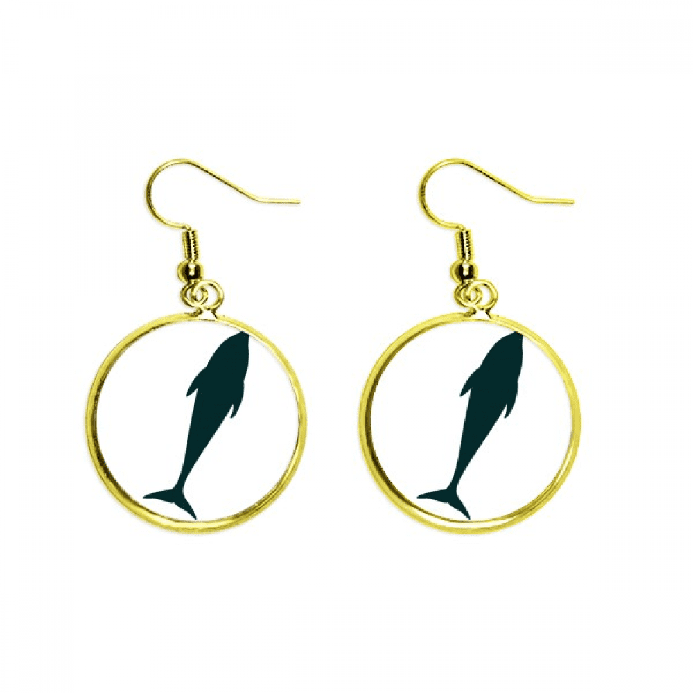 blue ocean docile streamline dolphin earring dangle en drop earring ...