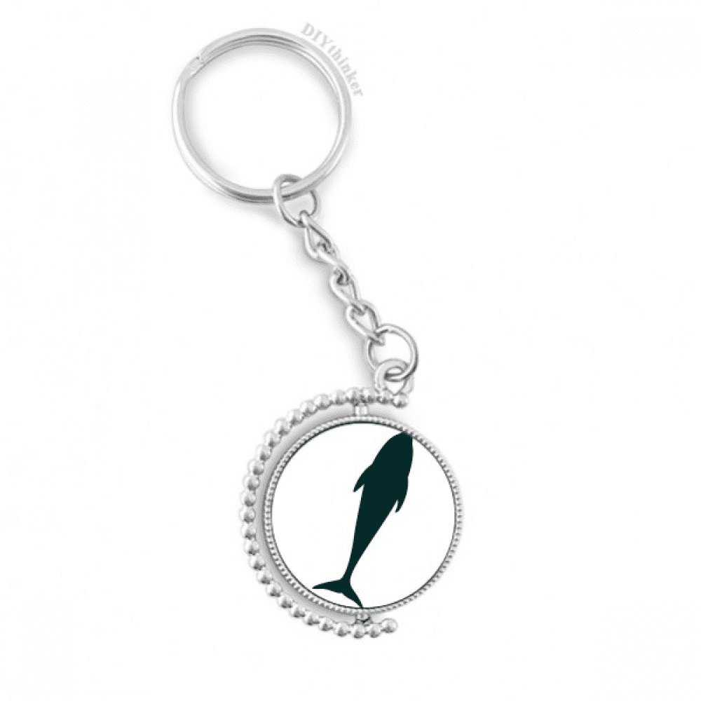 blue ocean docile streamline dolphin rotatable keyholder disc ...