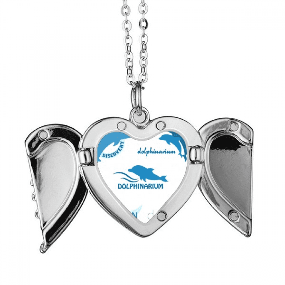 blue ocean dolphin biology angel wings necklpendant fashion - Walmart.com