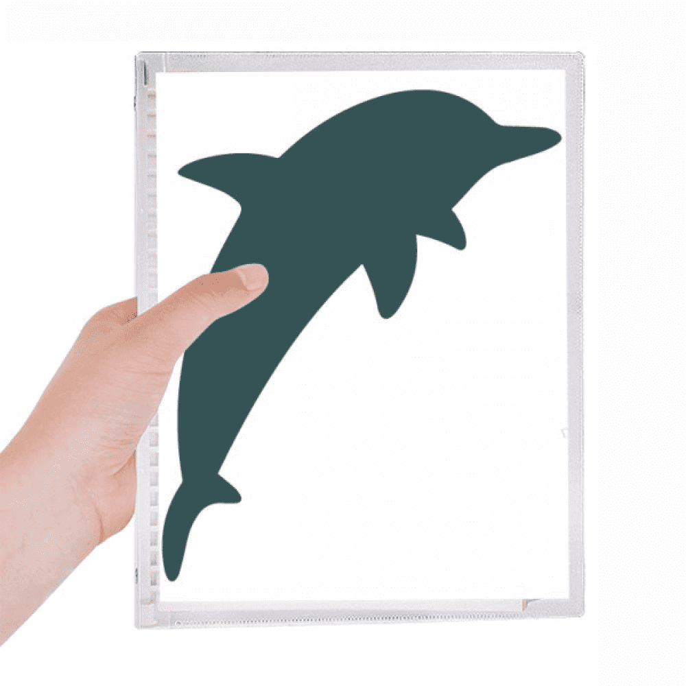 blue ocean streamline cute dolphin notebook loose diary refillable ...