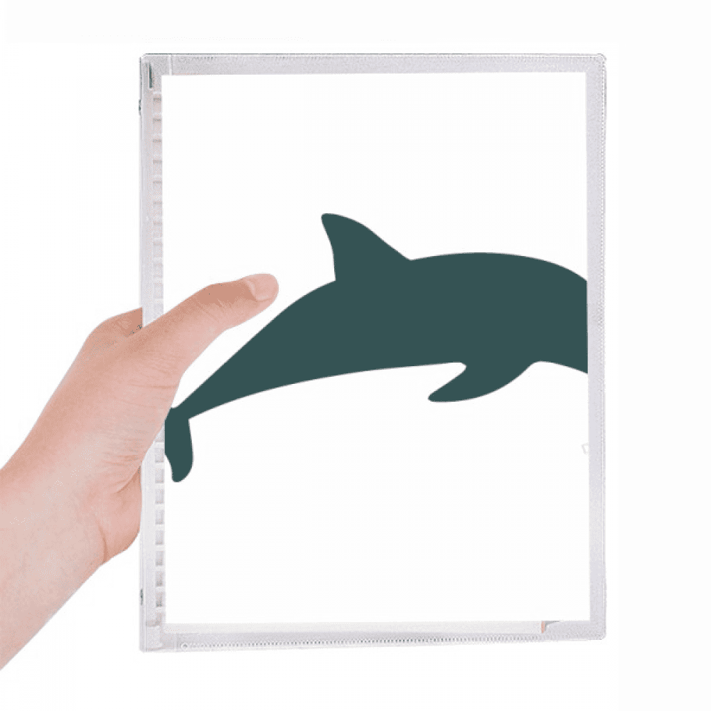 blue ocean streamline swimng dolphin notebook loose diary refillable ...