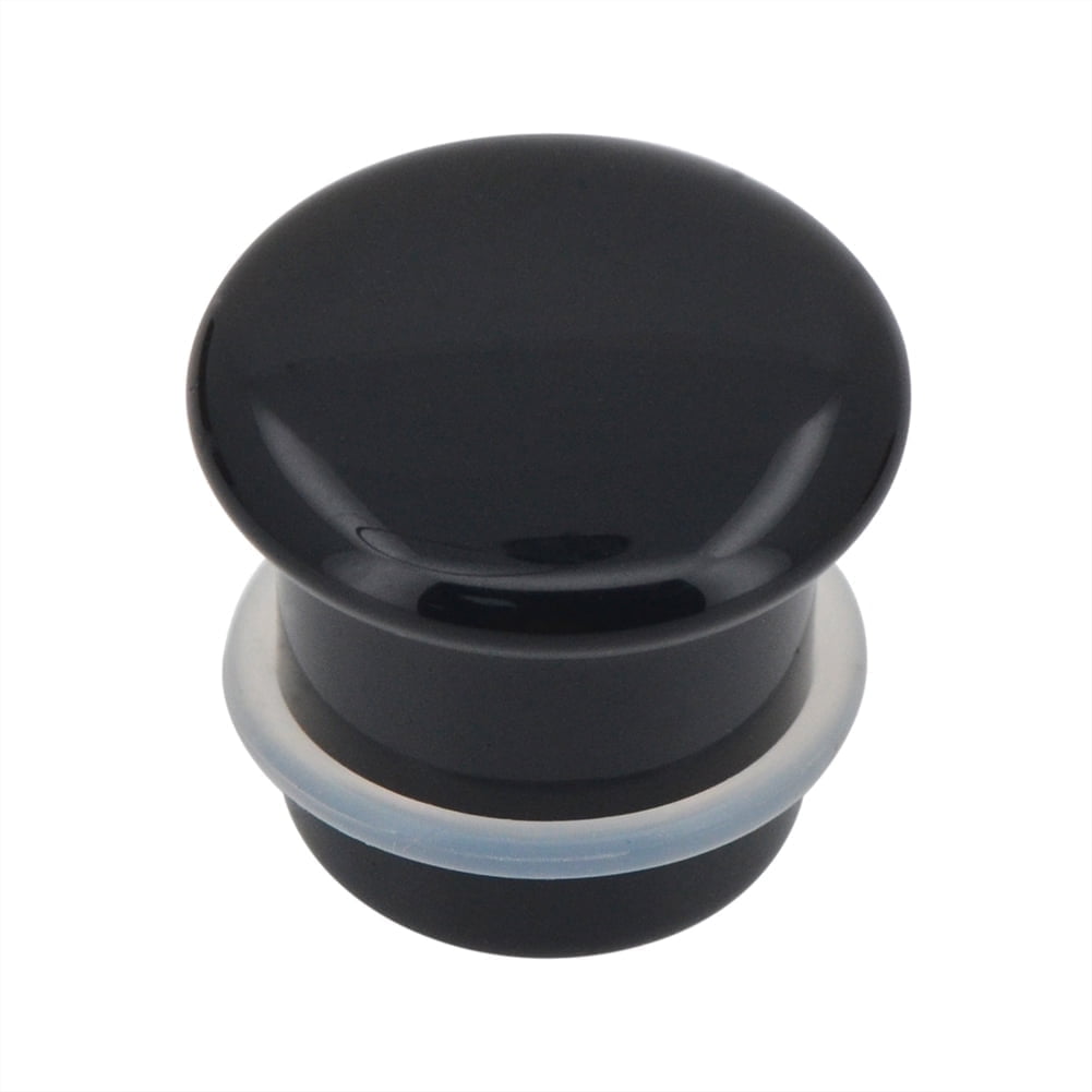 blue palm jewelry Pair of Black Obsidian Single Flare Stone Ear Plugs ...