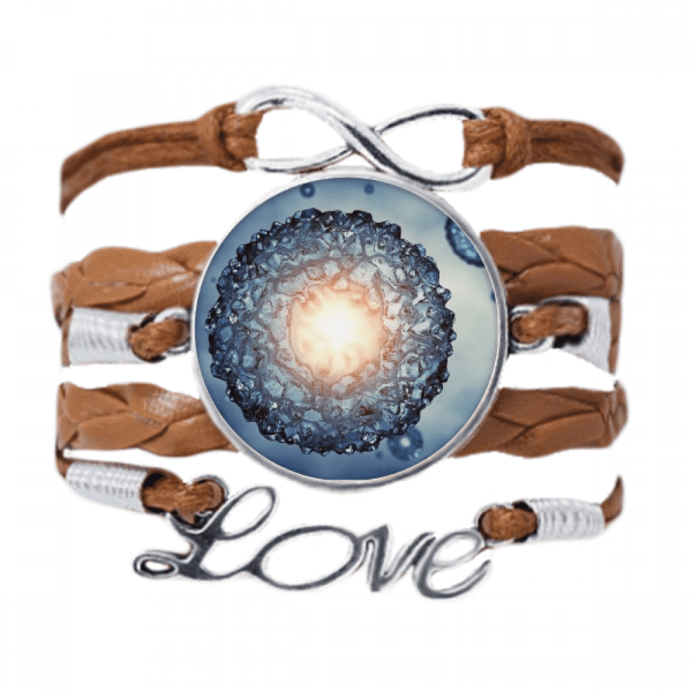 blue science cells microcosc pattern bracelet love chain ornament ...