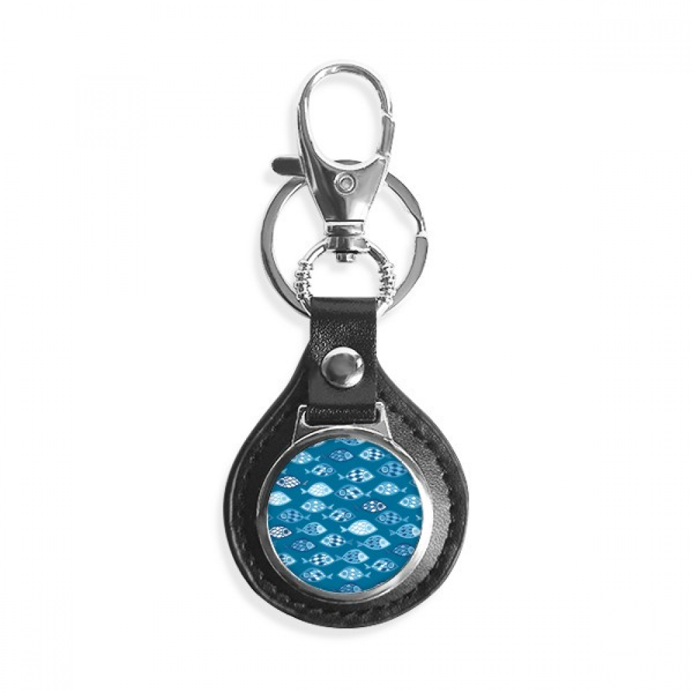 blue sea grids fishes key link chain keyholder finder hook metal ...