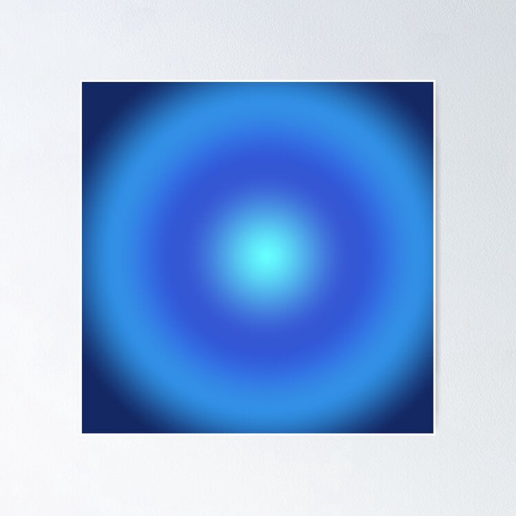 blue shade gradient UNFRAMED Poster, 24x36 - Walmart.com
