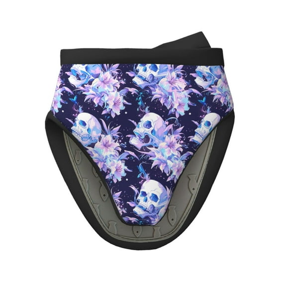 blue starry sky Skull flower Oven Mitts Heat Resistant, Soft Lining ...