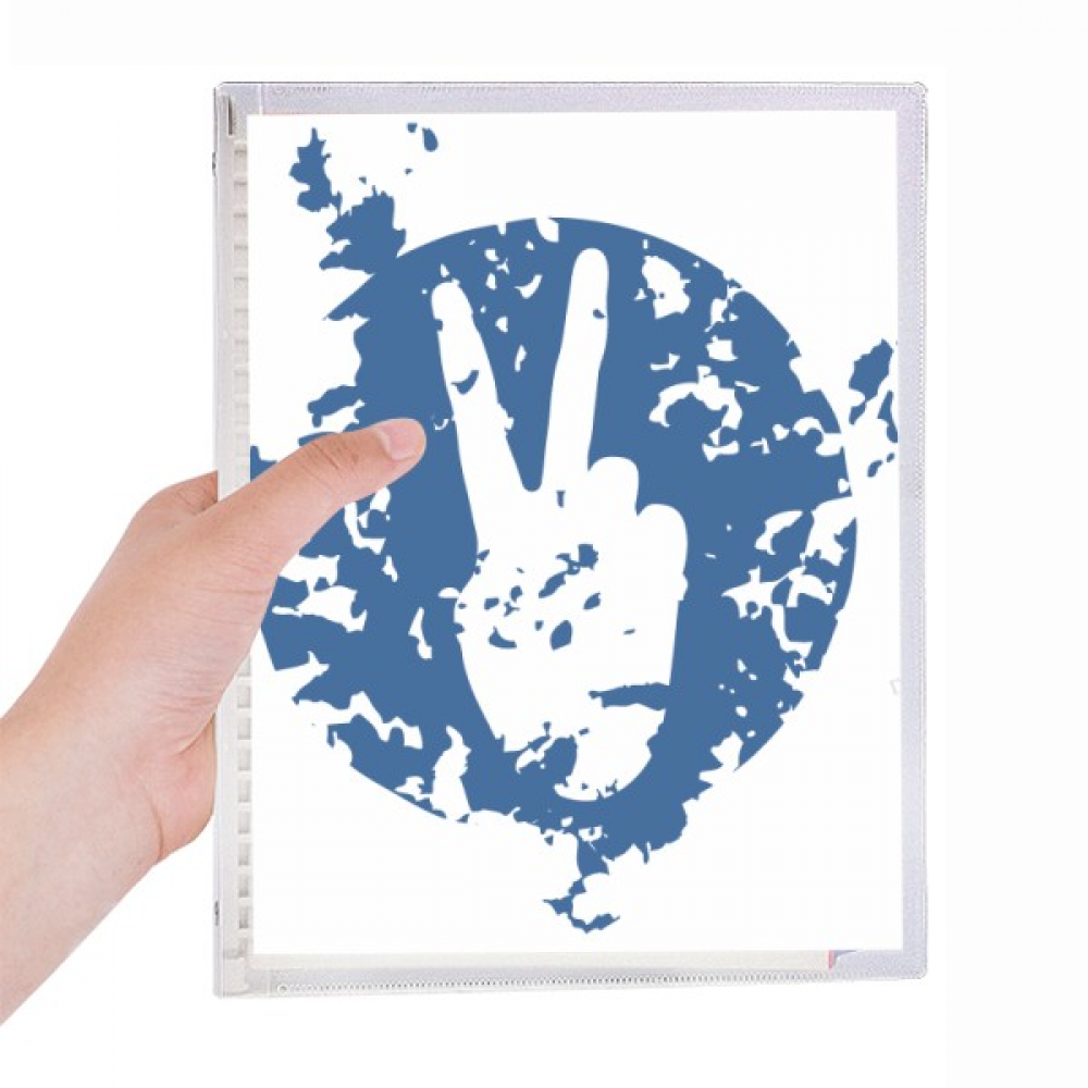 blue symbol victory design illustration pattern notebook loose diary ...