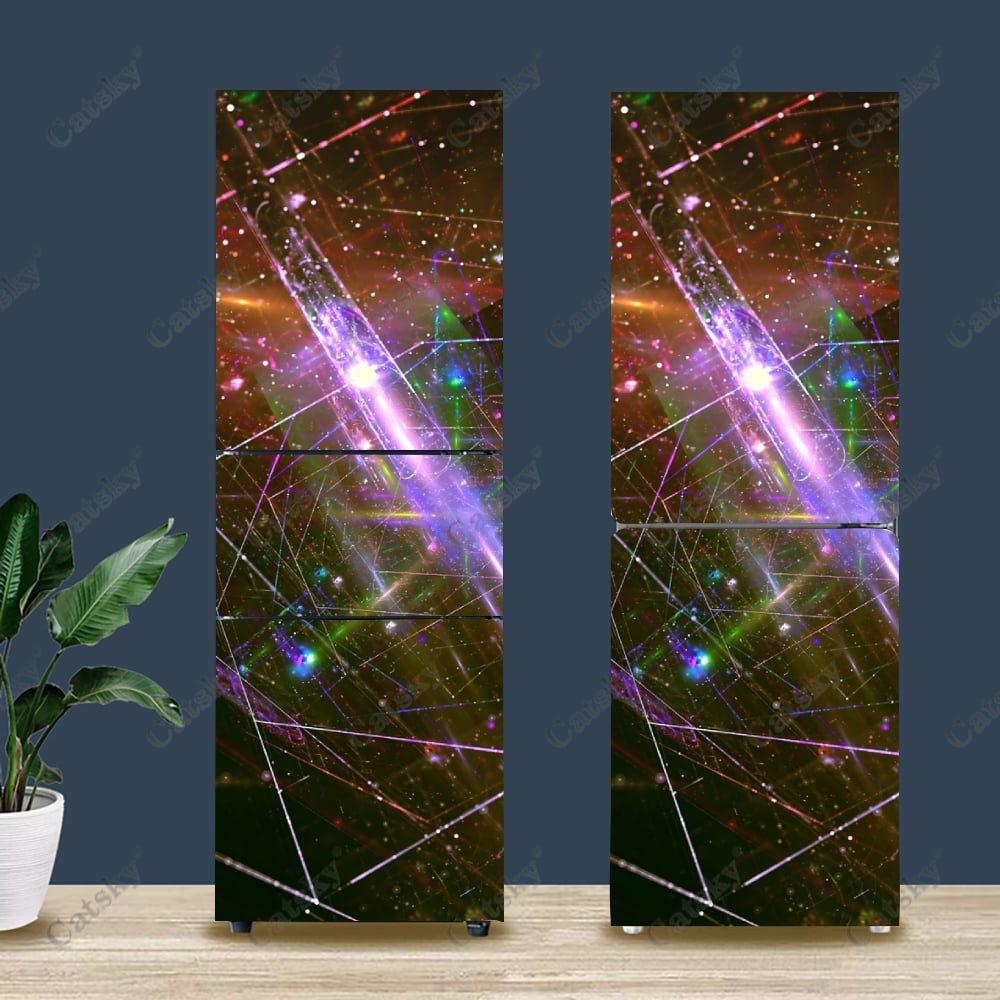 blue vector geometry Refrigerator Stickers Home Decor Kitchen Murals ...