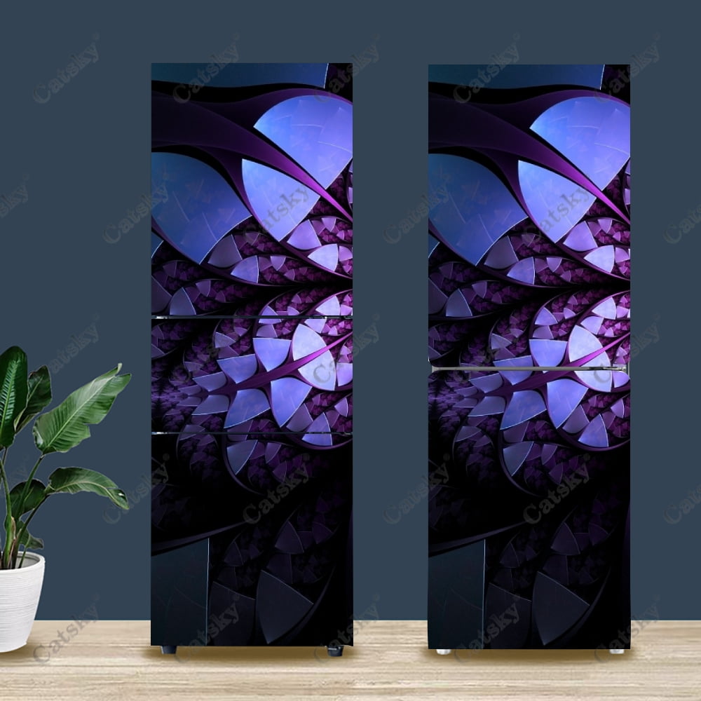 blue vector geometry Refrigerator Stickers Home r Kitchen Murals DIY ...