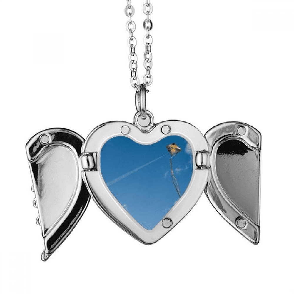 blue white clouds kite angel wings necklpendant fashion - Walmart.com
