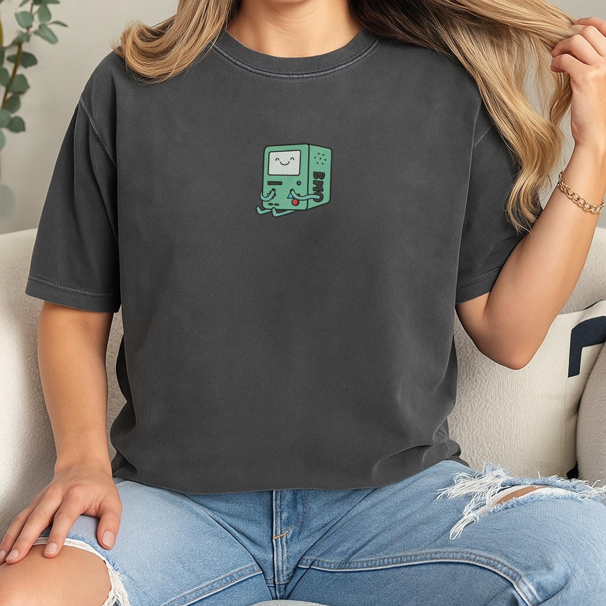 bmo cartoon adventure embroidered Comfort Colors Tshirt cozy fun fan ...