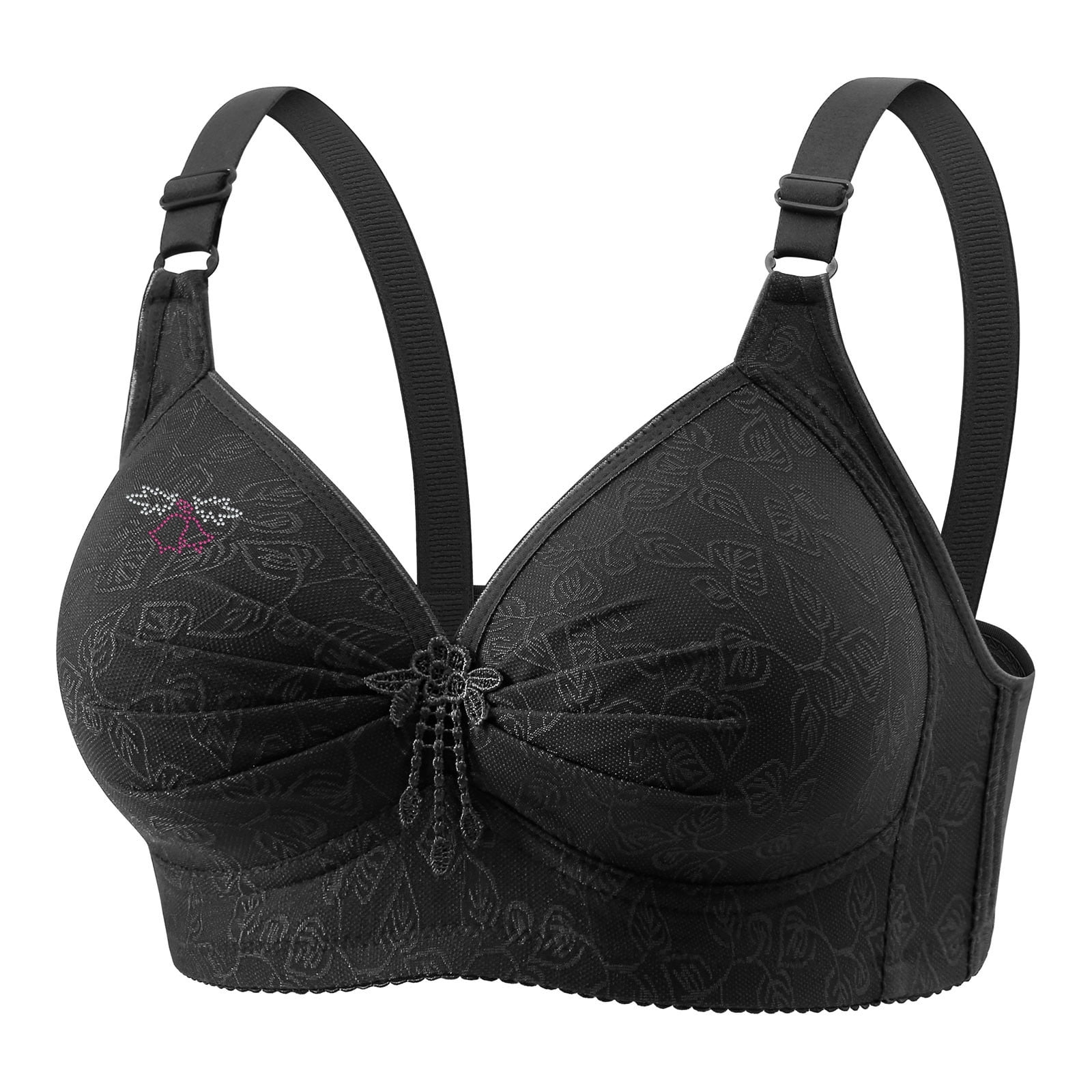 bnaln 1/2 PCS Bras for Women Clearance Women's Lace Flower Gathered ...