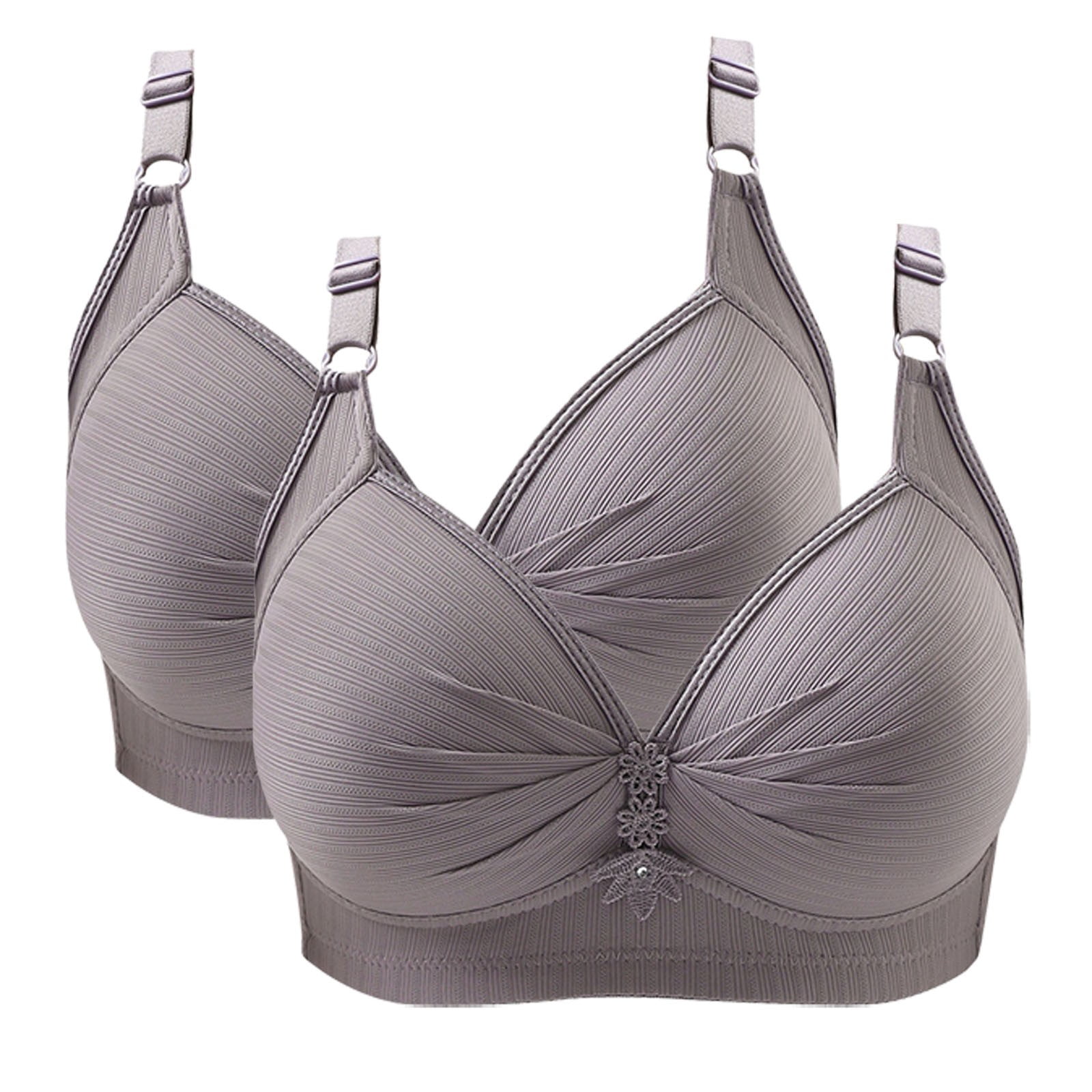 bnaln 2/3/4/5 Pack Bras for Women Super Comfort Bra V Neck Seamless Bra ...