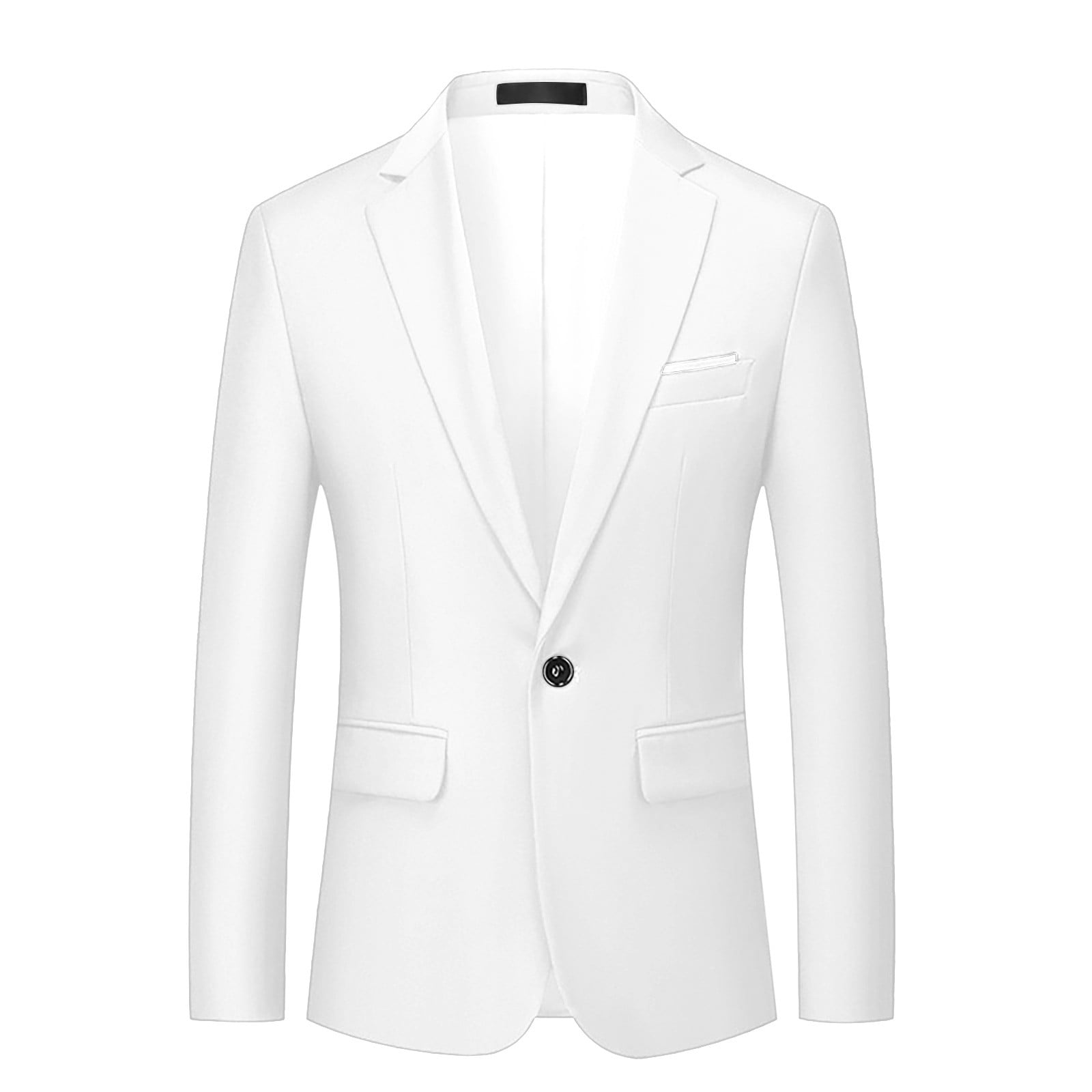 bnaln Men's Suits & Blazers One Button Suit Jacket Elegant Solid Color ...