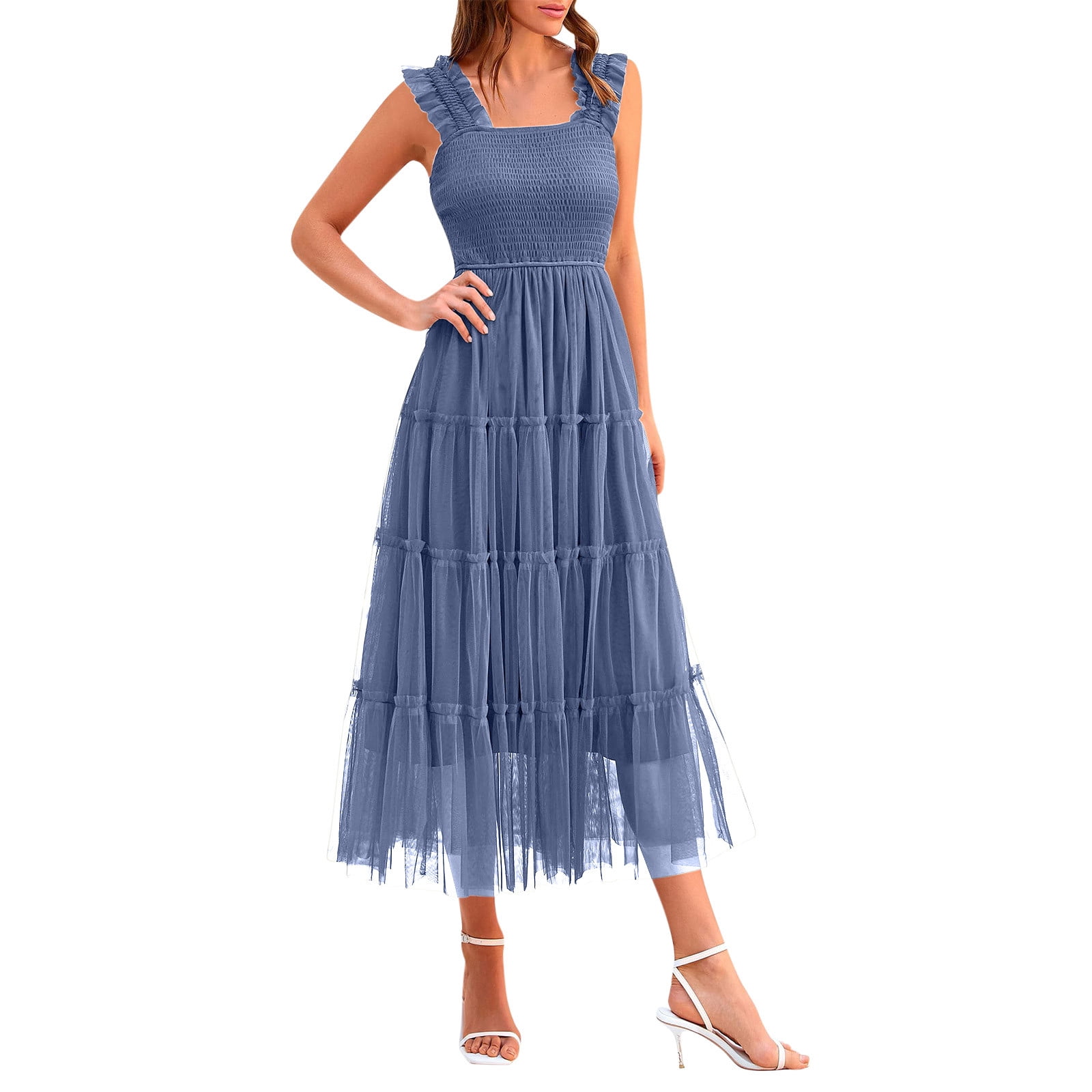 bnaln Summer Dresses for Women Sale Casual Tank Dresses Sleeveless ...