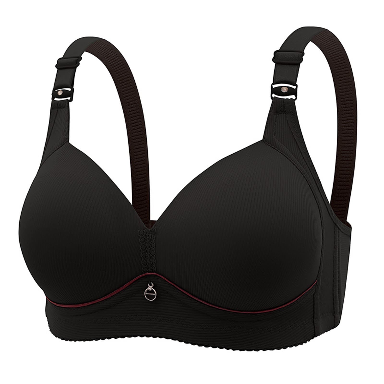 bnaln Women's Bras Full Coverage Wireless Plus Size Bras with Support ...