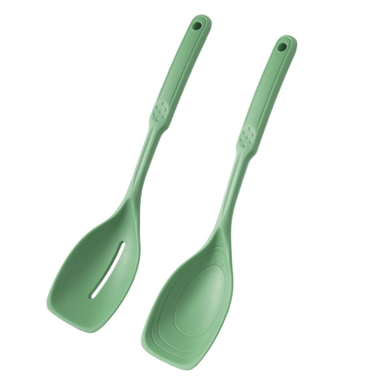 bobasndm Heat Resistant Silicone Cooking Spoon Spatula Set with ...