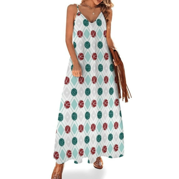 bocce argyle pattern Sleeveless Dress evening dress ladies Woman's ...