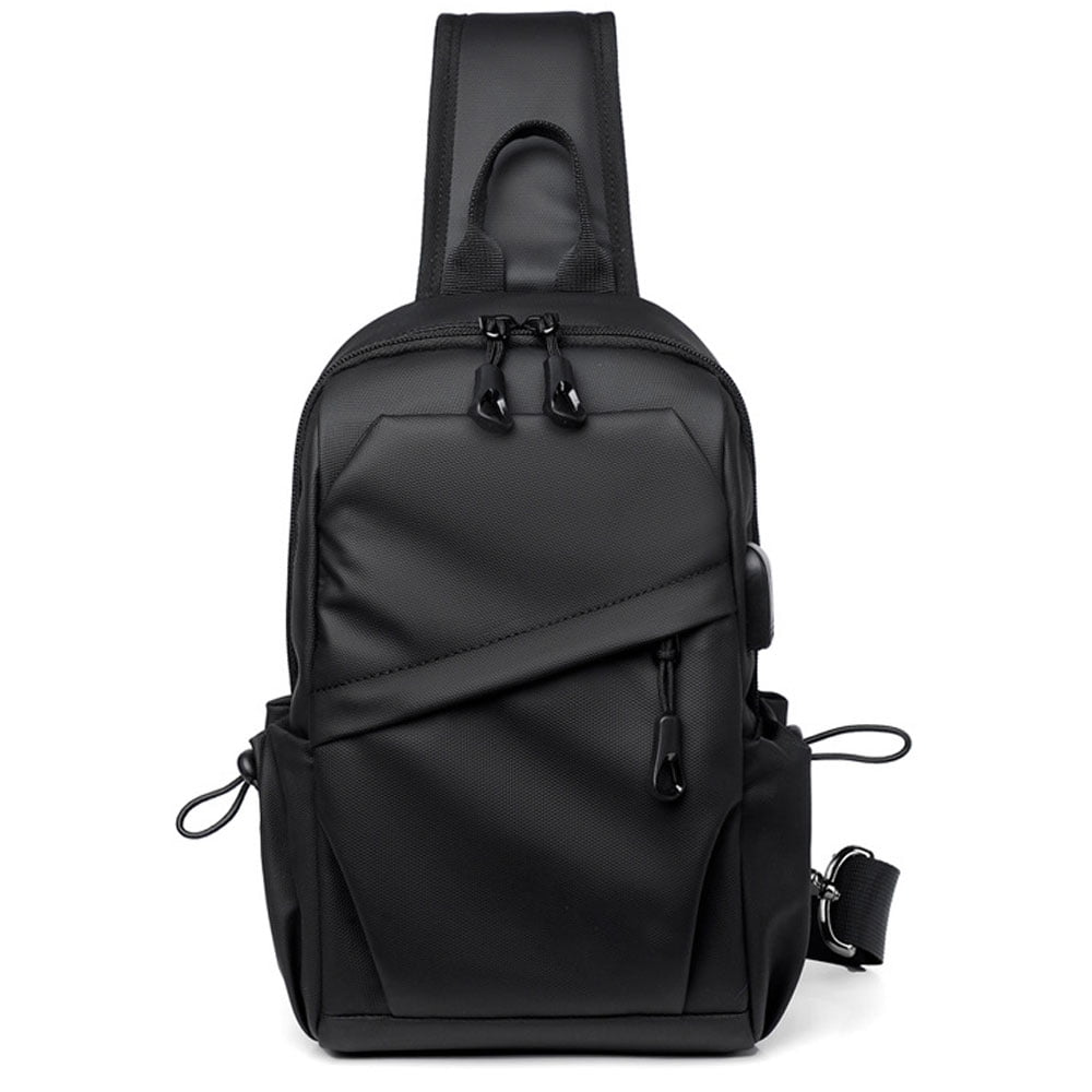 body bag Oxford sling bag travel hiking chest bag backpackblack ...