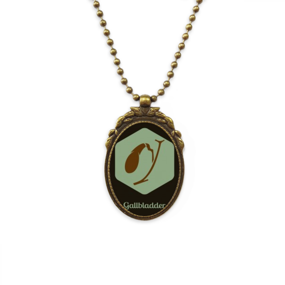 body gallbladder antique necklace vintage bead pendant keychain ...