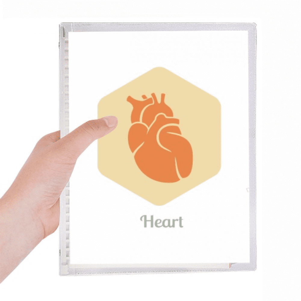 body heart notebook loose diary refillable journal statiry - Walmart.com