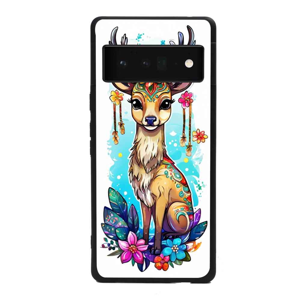 boho-Pygmy-Brocket-with-flowers phone case for Google Pixel 6 Pro(2021 ...