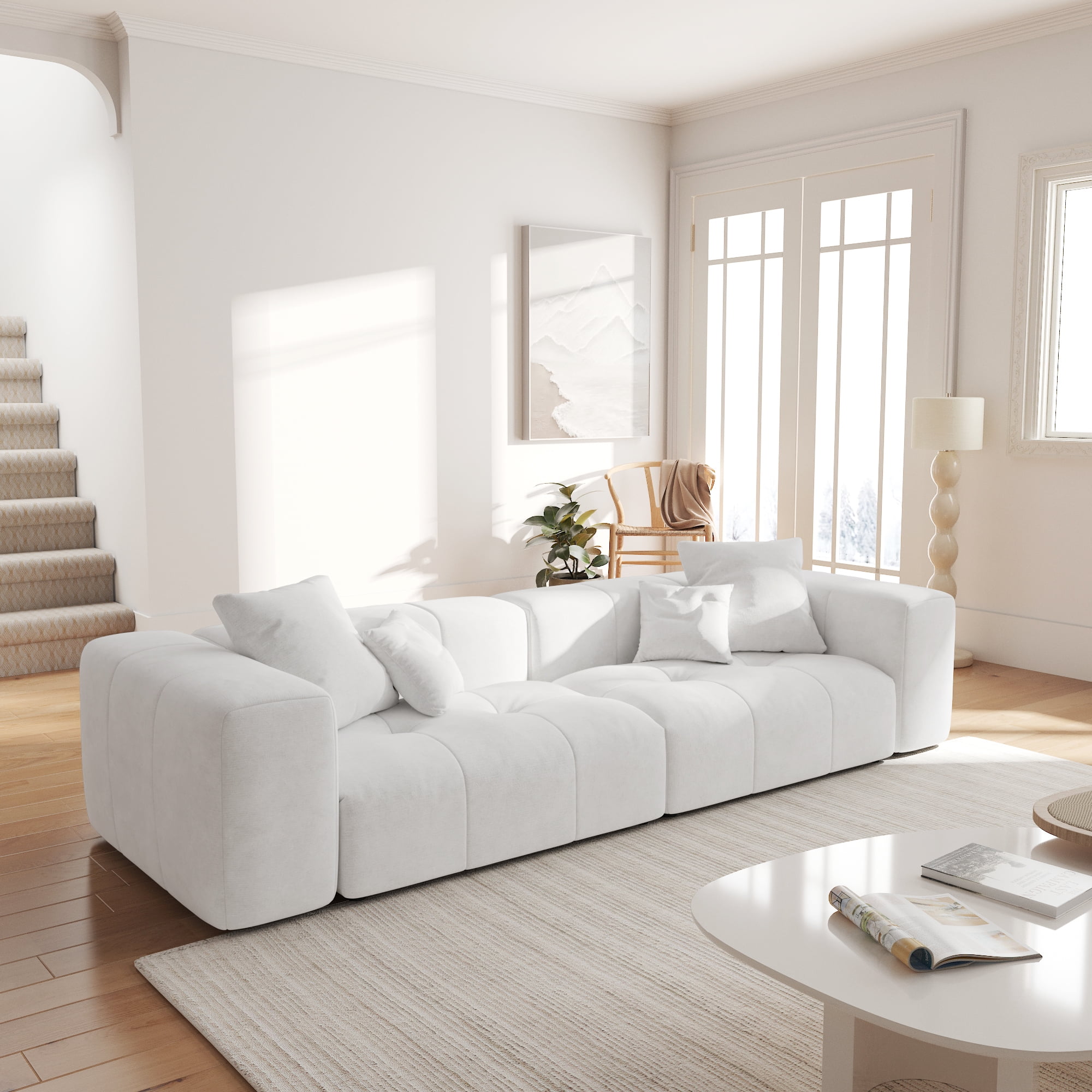 Bokifol 104 Modular Sectional Sofa Comfy Cloud Couch Sectional Sofa