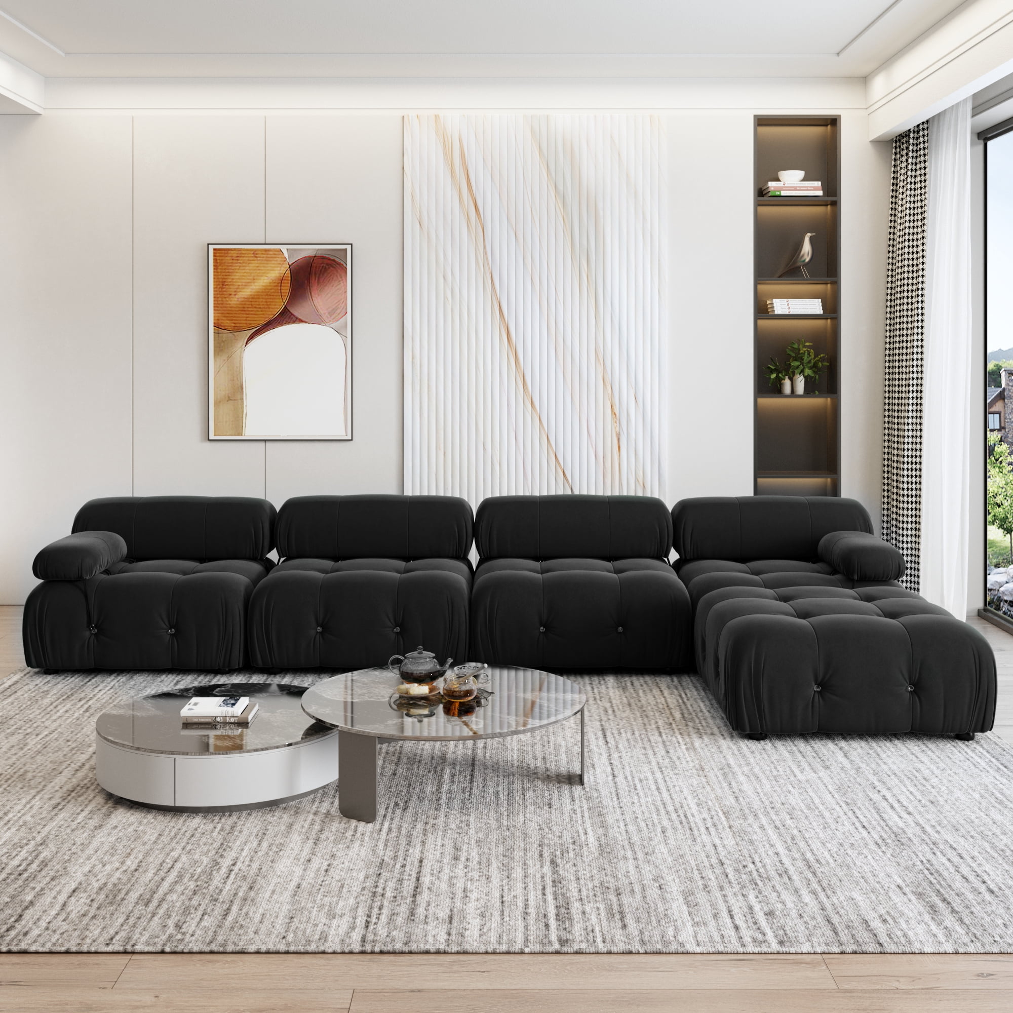 bokifol 139"Modular Sectional Sofa for Living Room,Cloud Sectional ...