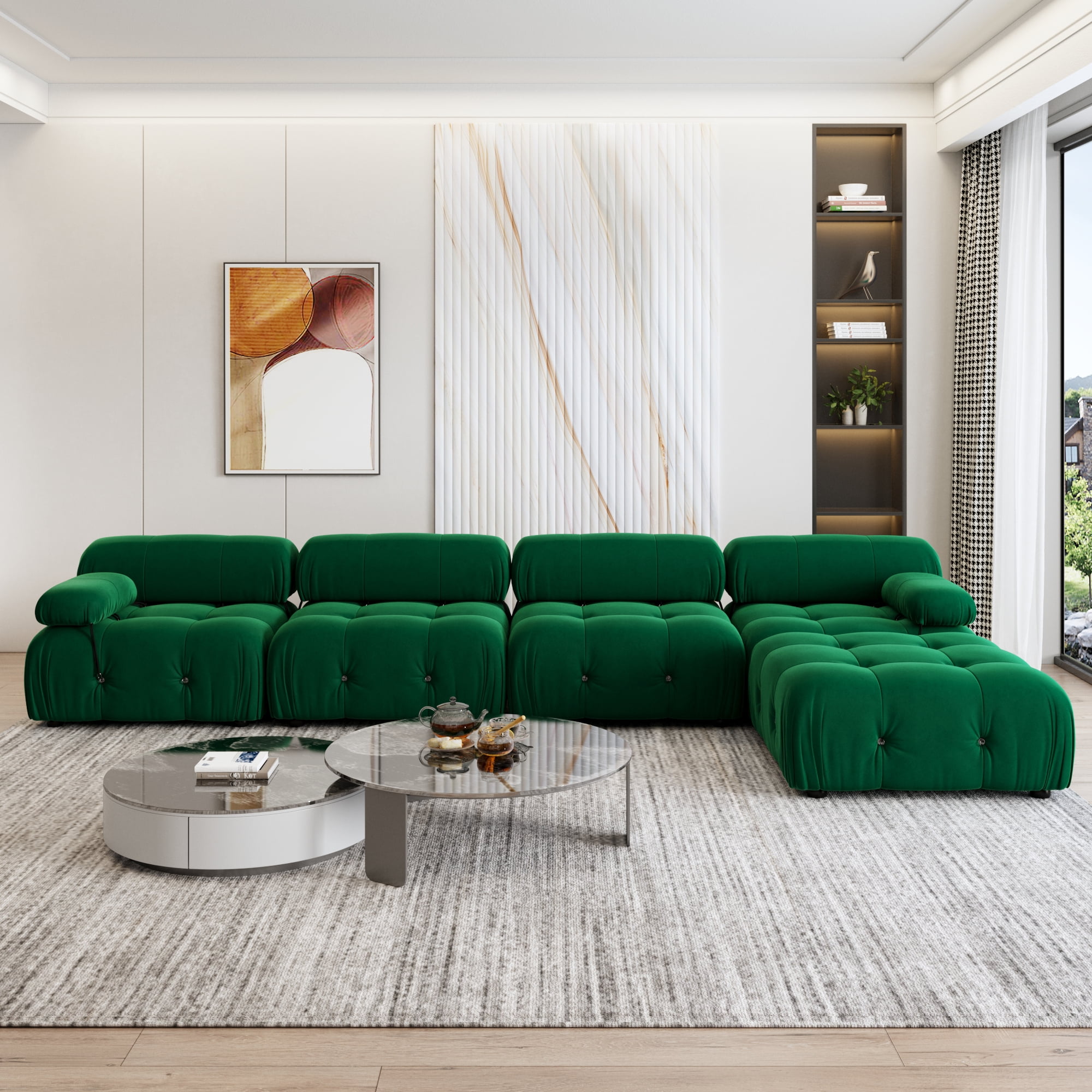 bokifol 139"Modular Sectional Sofa for Living Room,Cloud Sectional ...