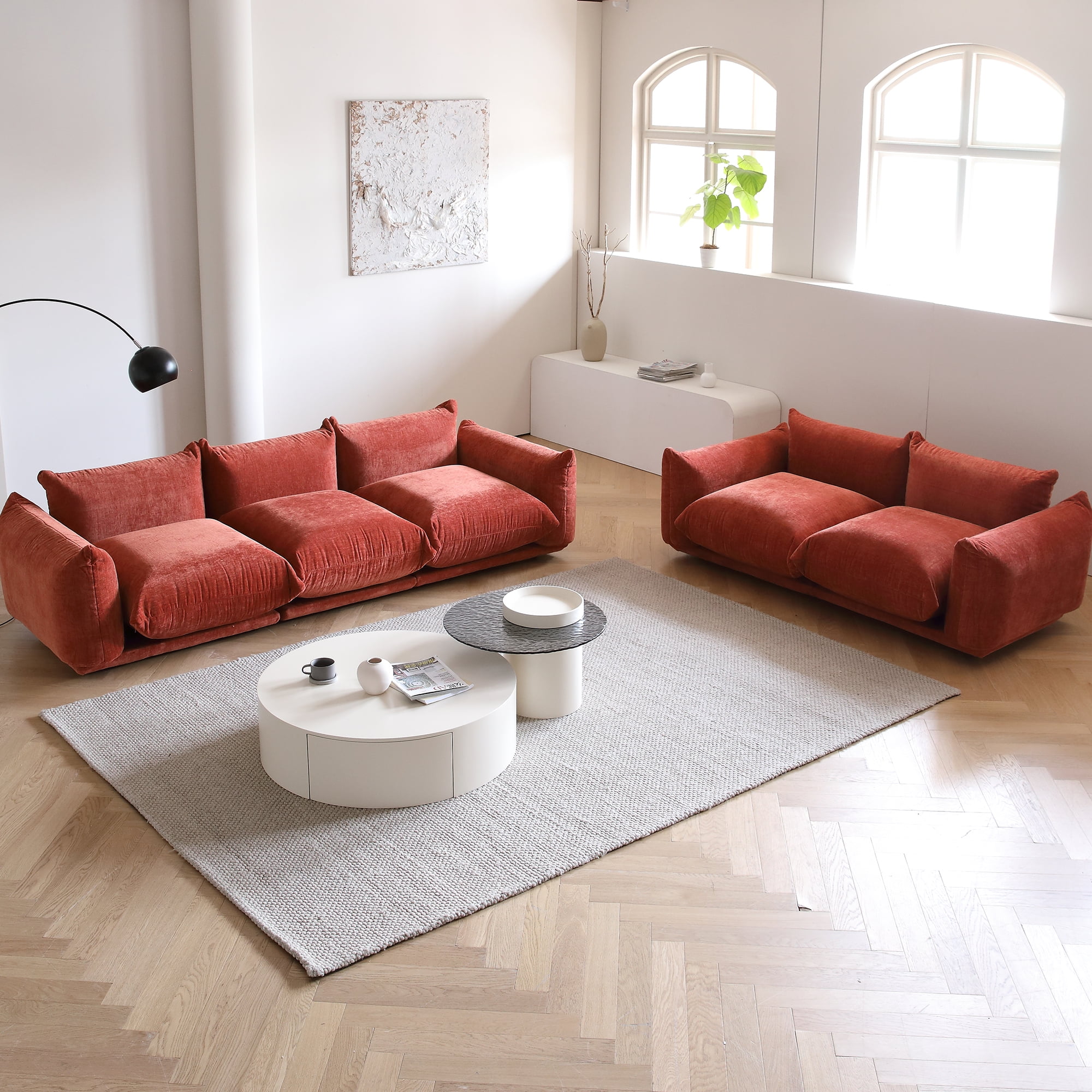 bokifol 3 Seat Sofa Couch and Loveseat Sets,Living Room Sofa Set ...