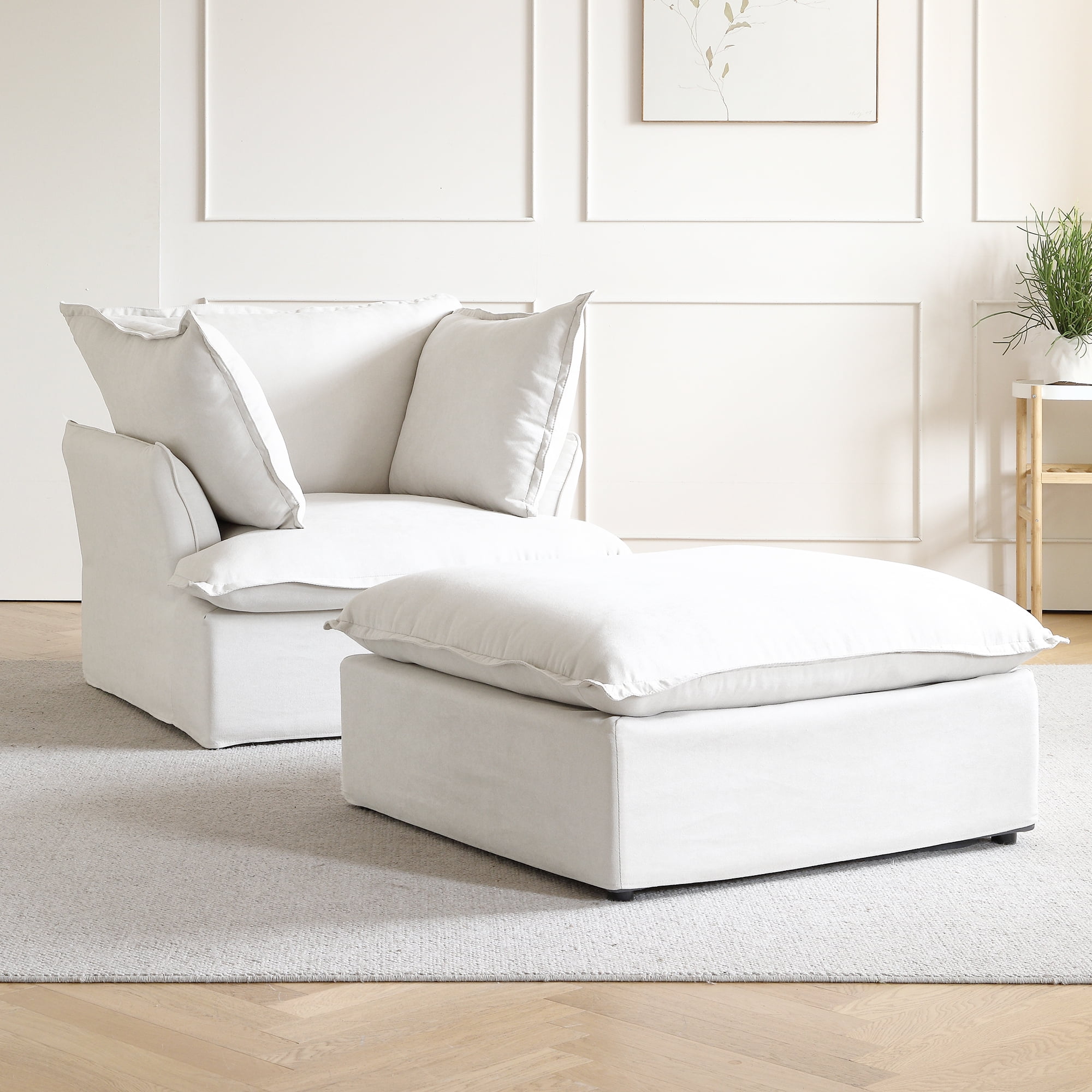 bokifol Cloud Couch Sectional Sofa Detachable and Washable,Easy to ...